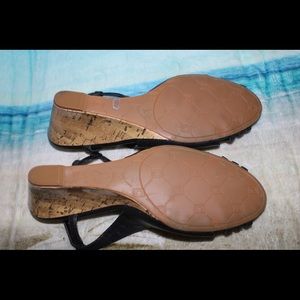 Chaps | Shoes | Chaps Womens Slingback Open Toe Wedge Sandals | Poshmark